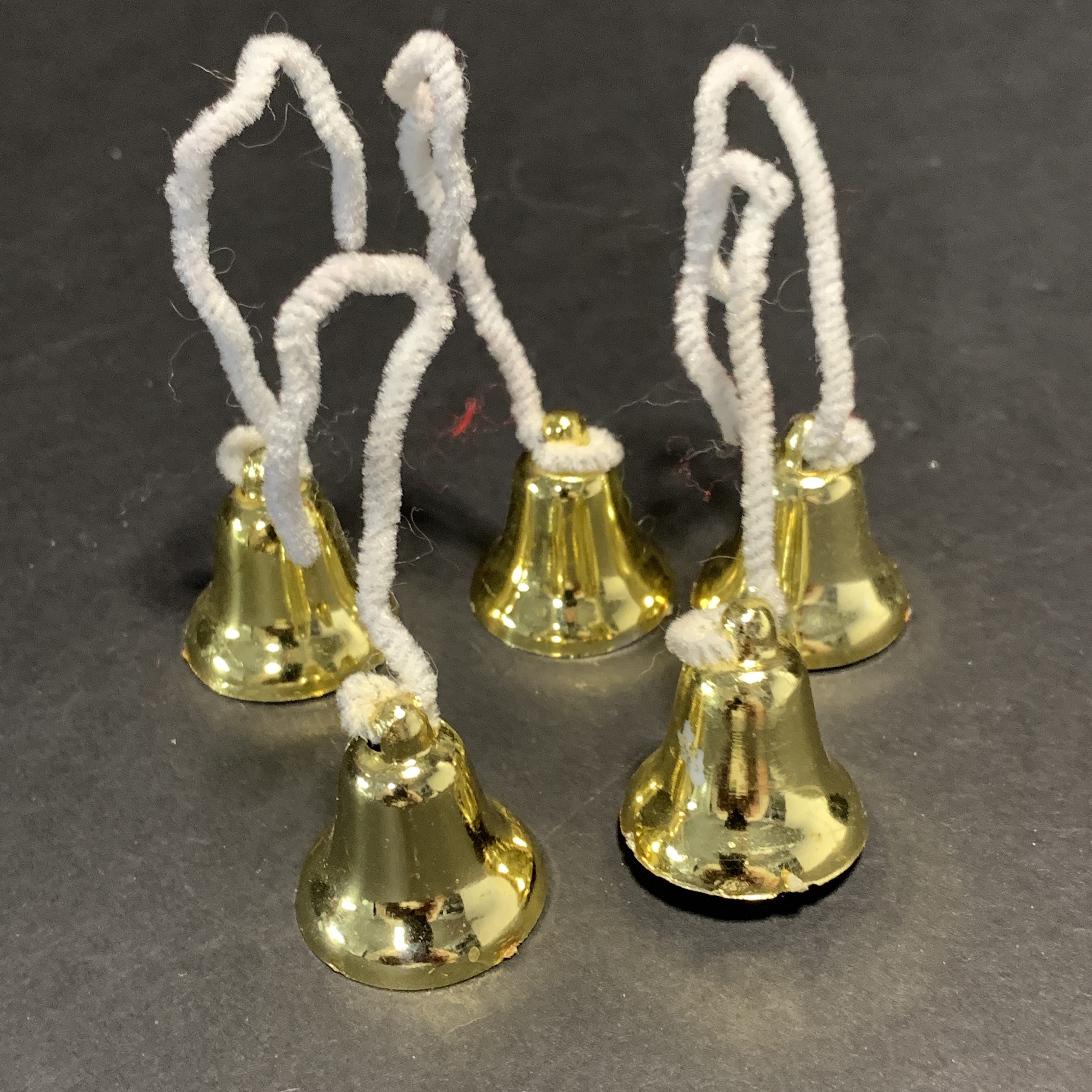 Small Plastic Christmas Bells Set of 5