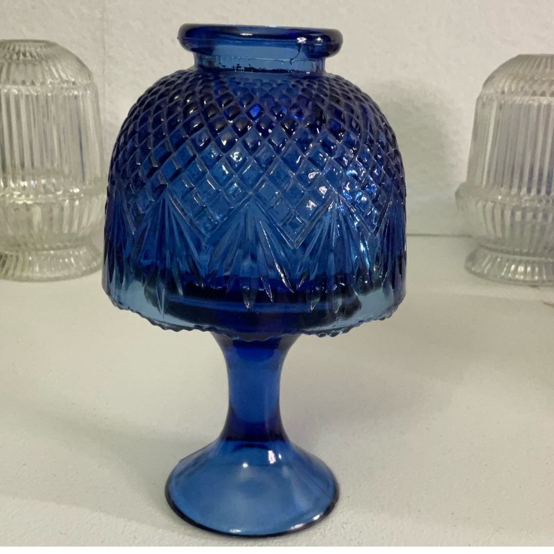 Westmoreland Cobalt Blue Fairy Lamp