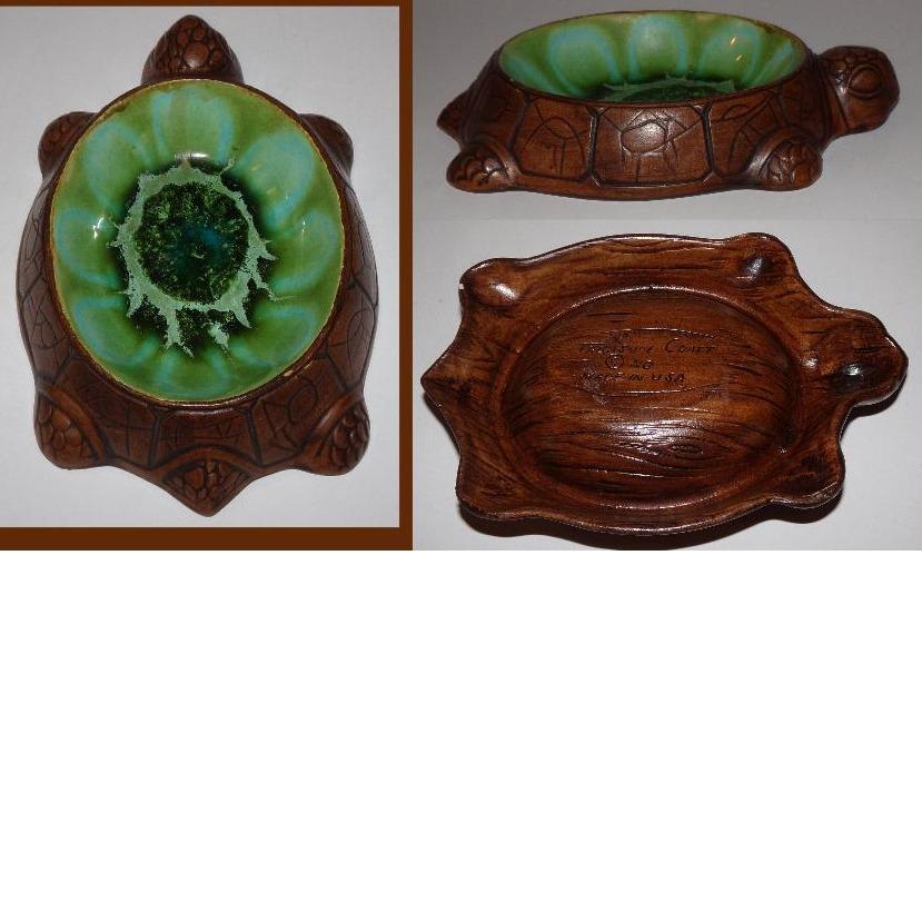 Vintage Treasure Craft, Handmade Ceramic Turtle Trinket Dish No. 392 ...