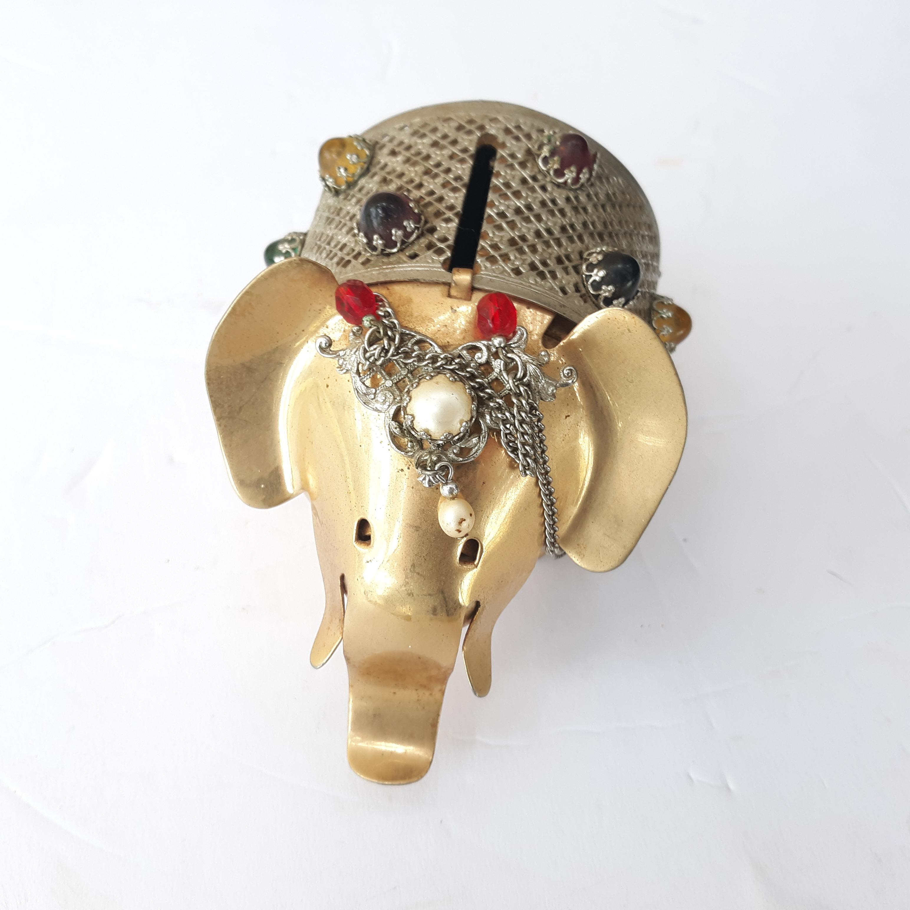 NAPIER Good Luck Lucky Elephant Piggy Coin Bank Japan