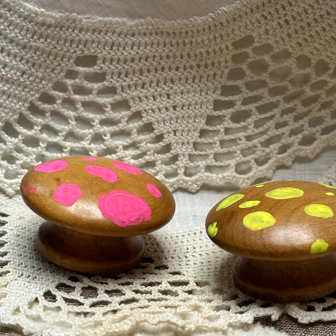 Wood Knobby Mushrooms X2