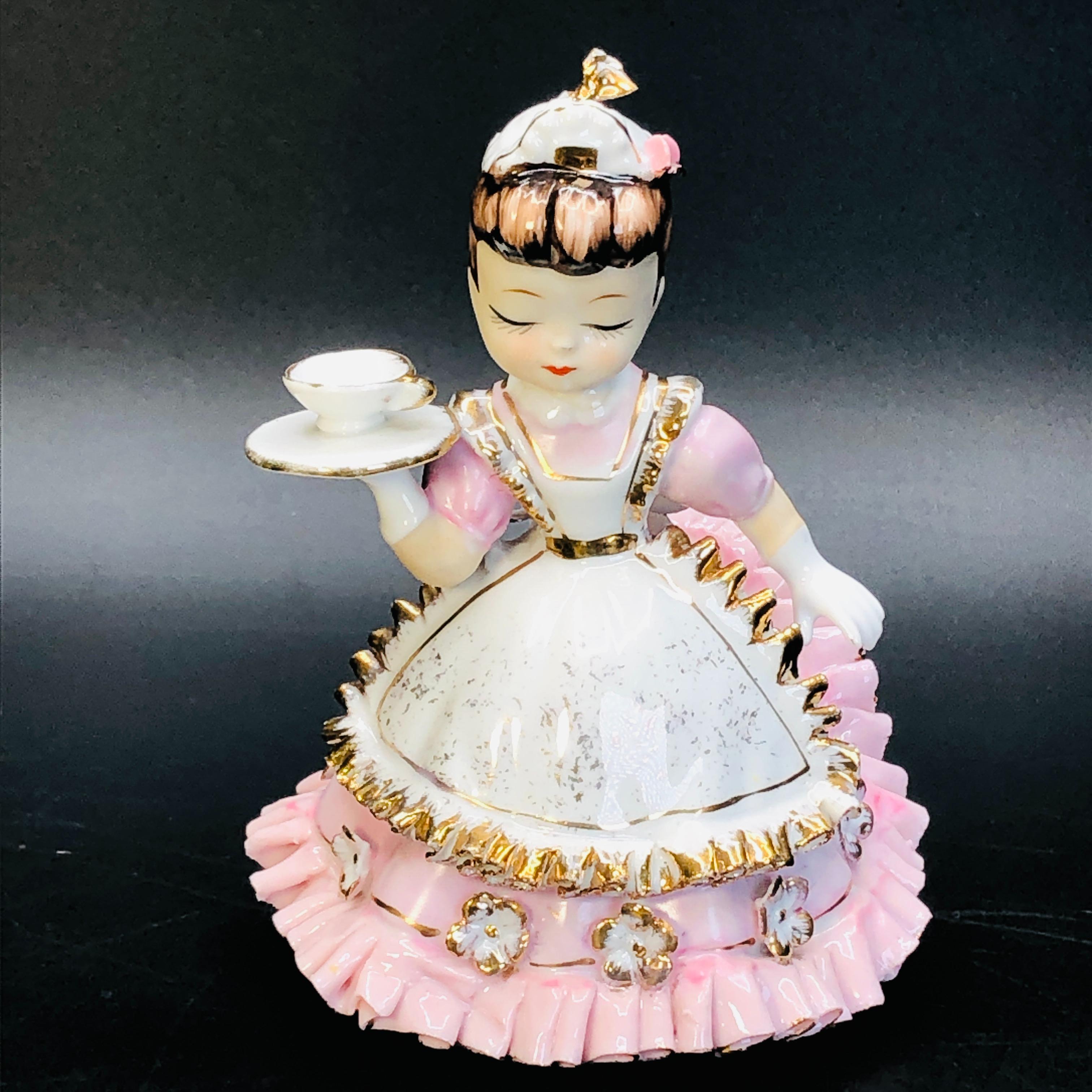 1958 Geo Z Lefton French Maid Figurine - as is