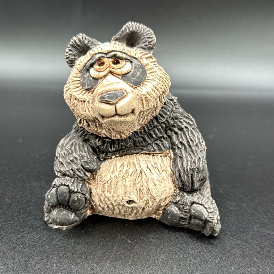 Pottery Panda So Derpy And Adorable Stamped 3 3/4” No Noted Flaws