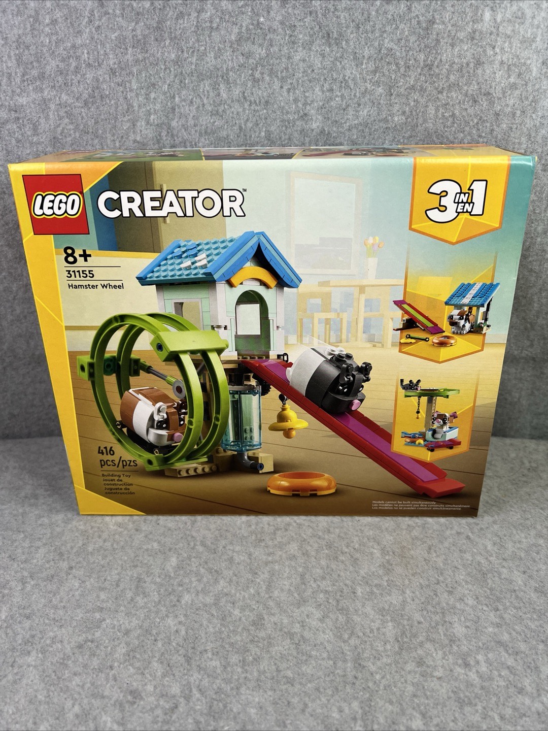 LEGO Creator 3 in 1 Hamster Wheel Toy Cat Play Area to Doghouse to ...