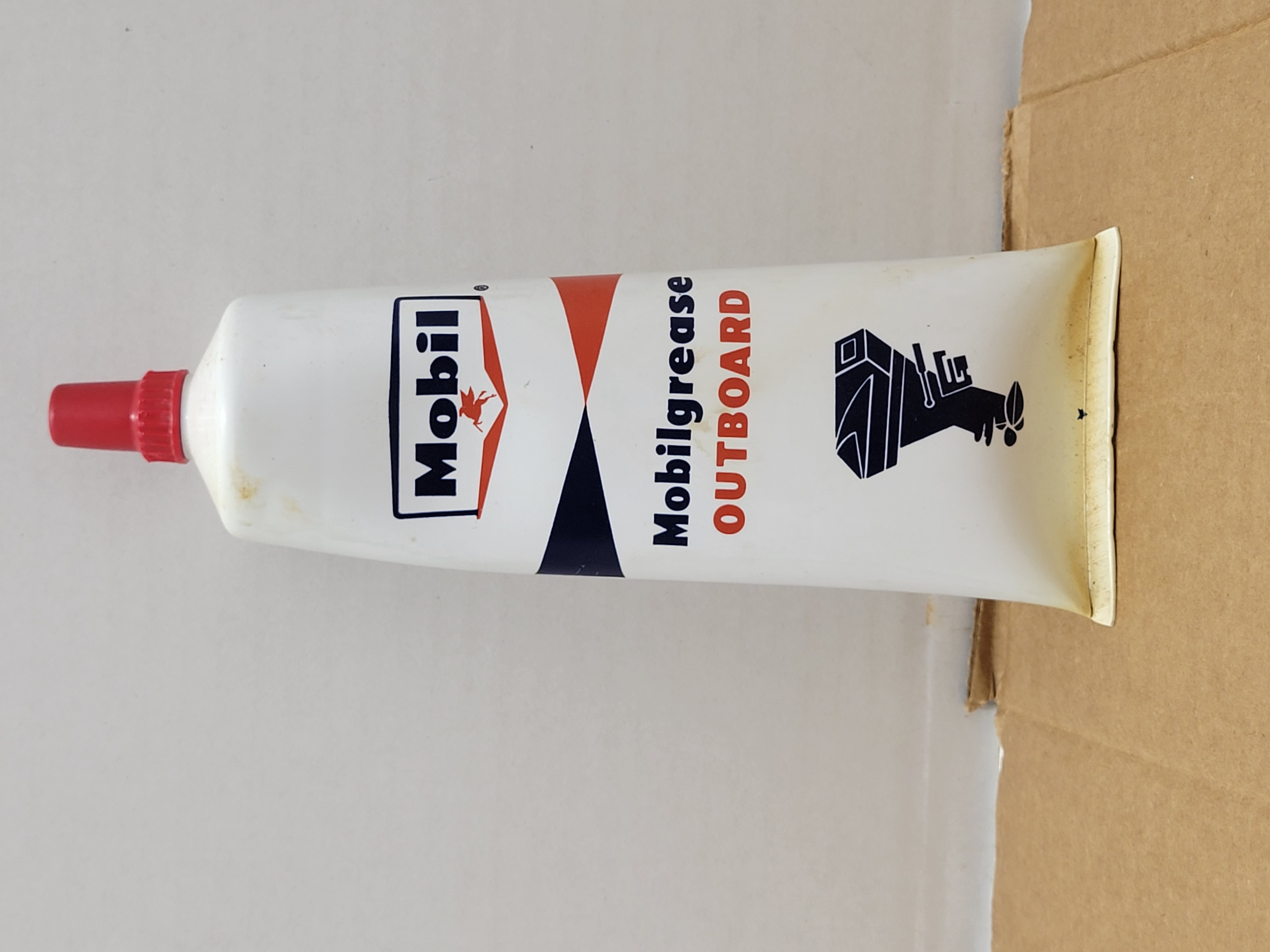Mobil Outboard Mobilgrease 8oz Empty