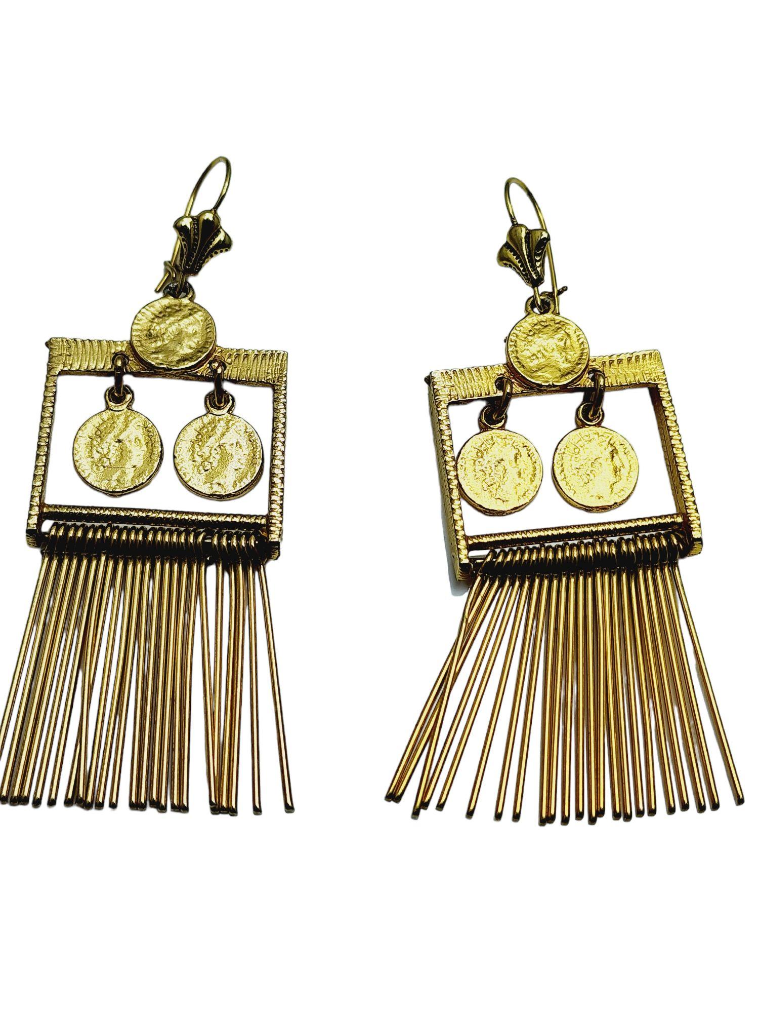 Vintage 70s Coin & Dangle Earrings