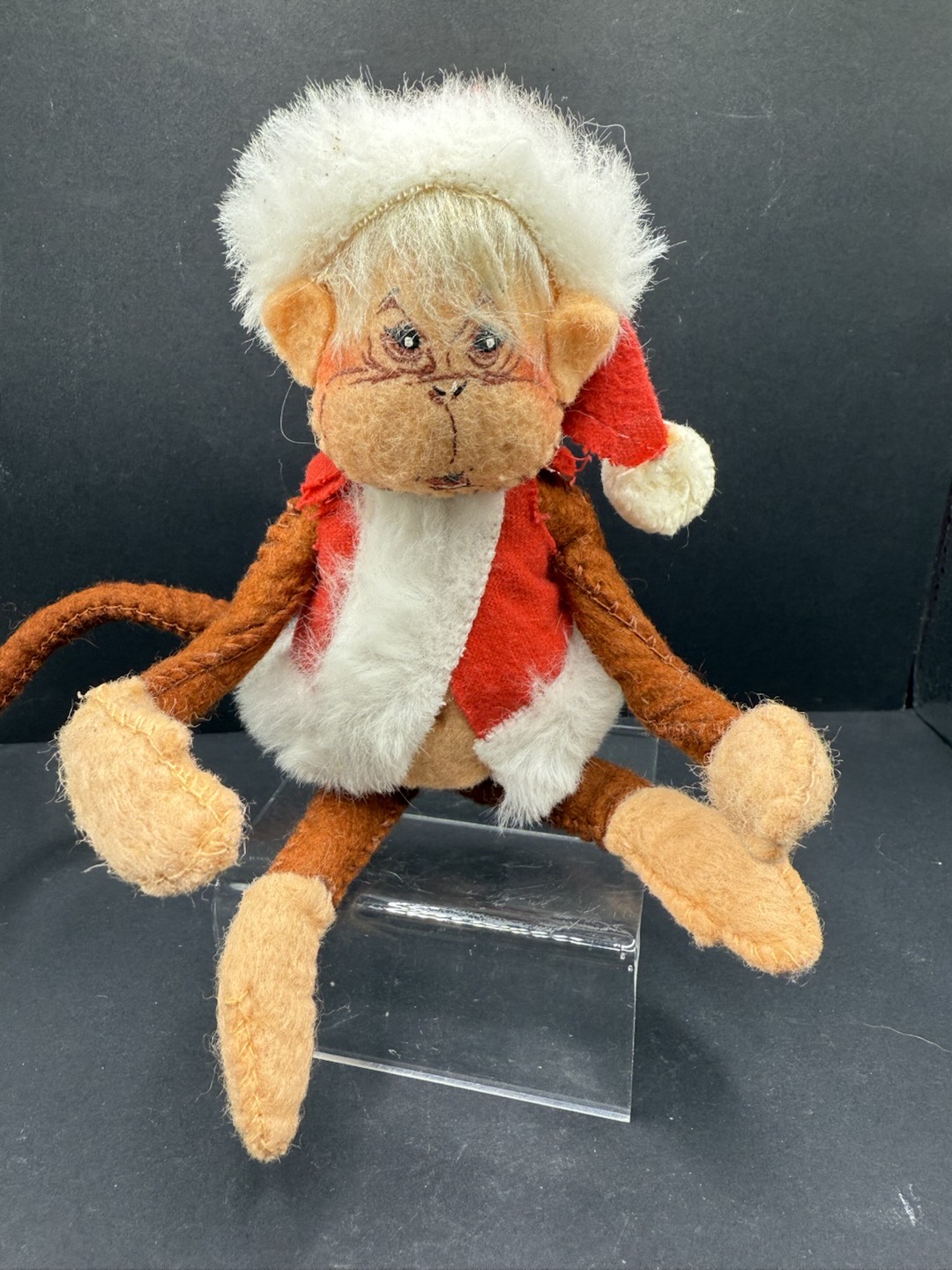 Annalee 1965 Christmas Santa Claus Monkey