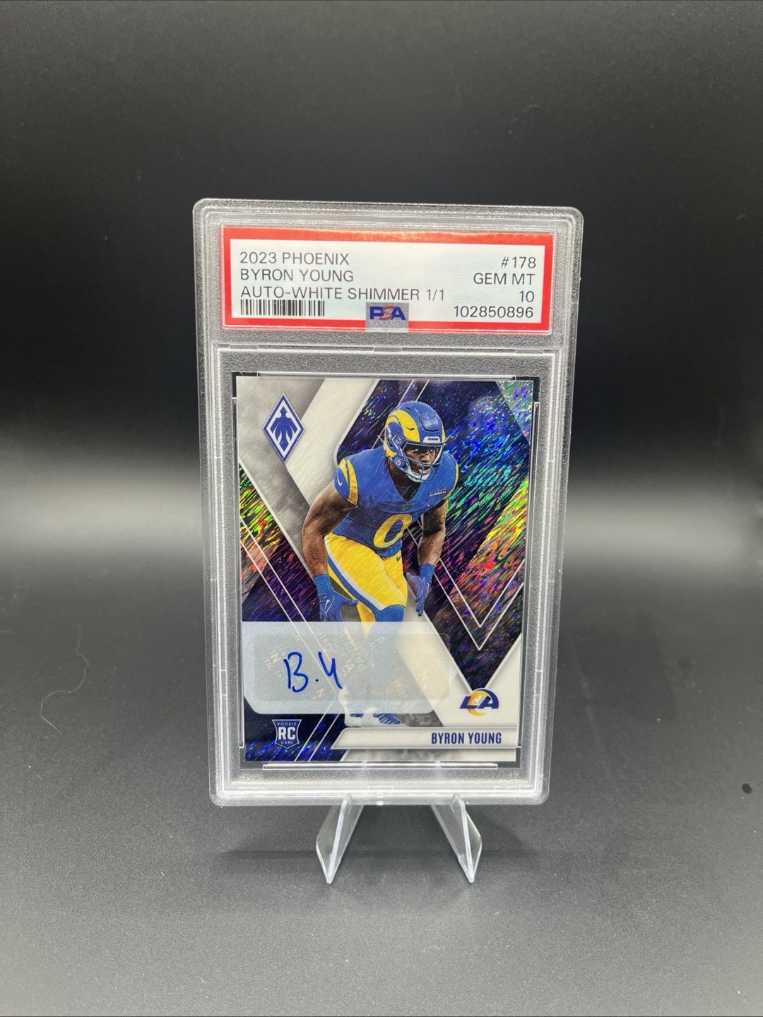 Byron Young 2023 Phoenix White Shimmer Auto 1/1 RC PSA 10