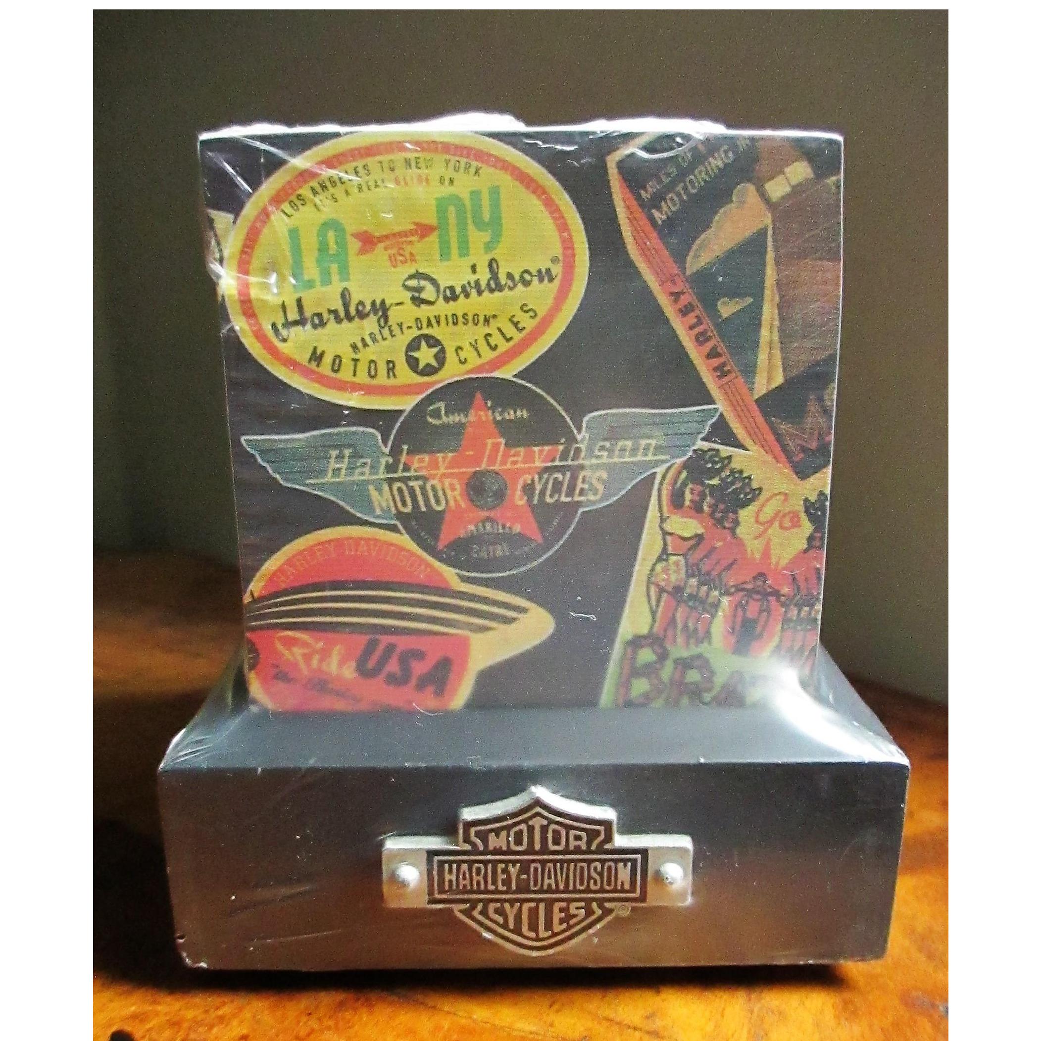 Harley-Davidson Y2K Note Cube w/Stand NEW Sealed