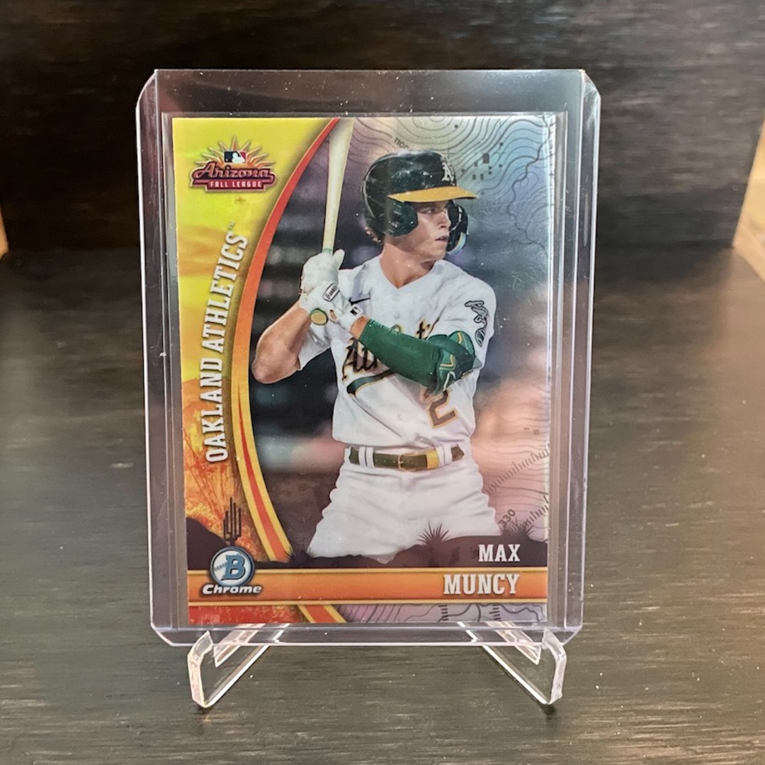 Max Muncy (Oakland Athletics) 2024 Bowman Chrome Arizona Fall League ...
