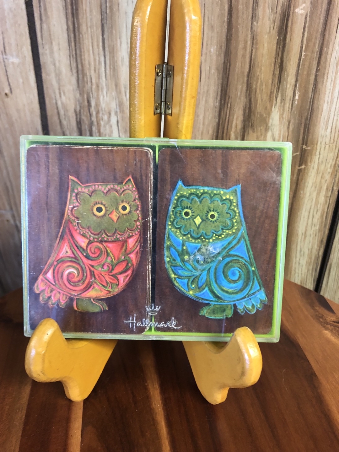 Vintage Hallmark Groovy Owl Card Set
