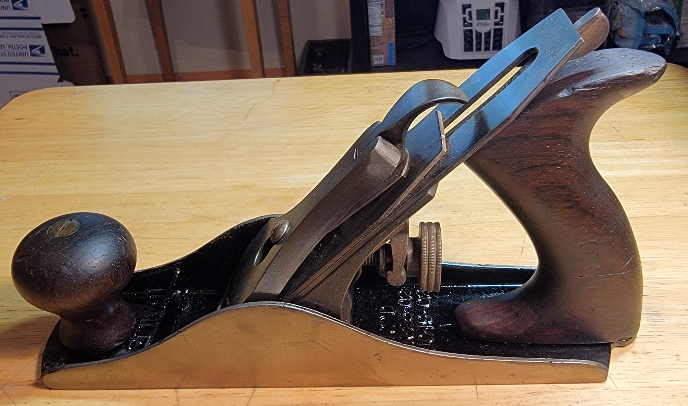Stanley #3 Type 9 Hand Plane Smooth Sole Q Logo On Iron 2 Pat. Dates ...