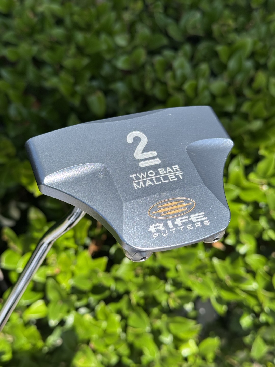 Guerin Rife Two Bar Mallet Putter | Center Shafted LH 33” | Winn AVS ...