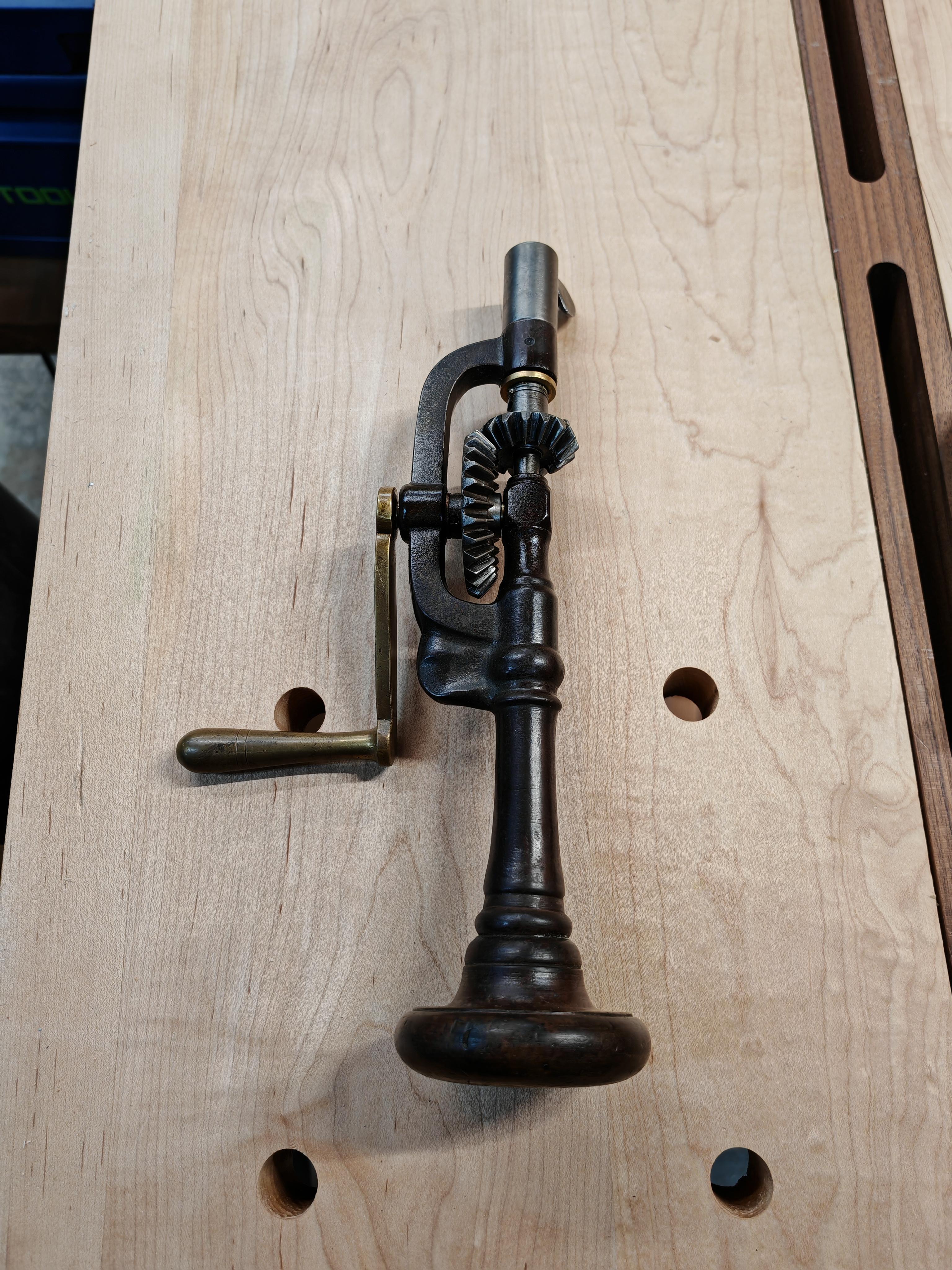 Antique Hand-Crank Drill