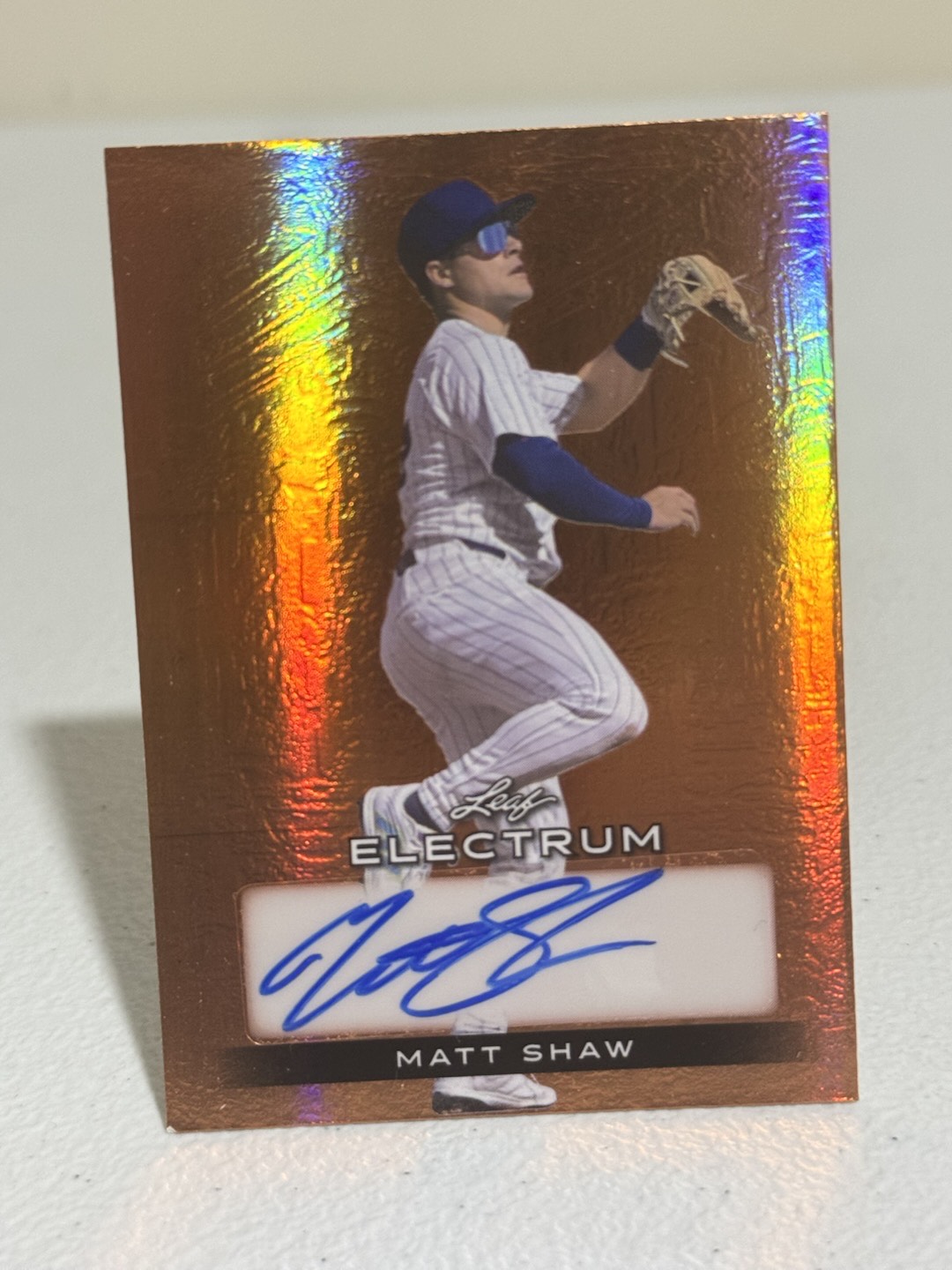 2024 Leaf Electrum Matt Shaw Auto Autograph #BA-MA1 Bronze Copper /99 ...