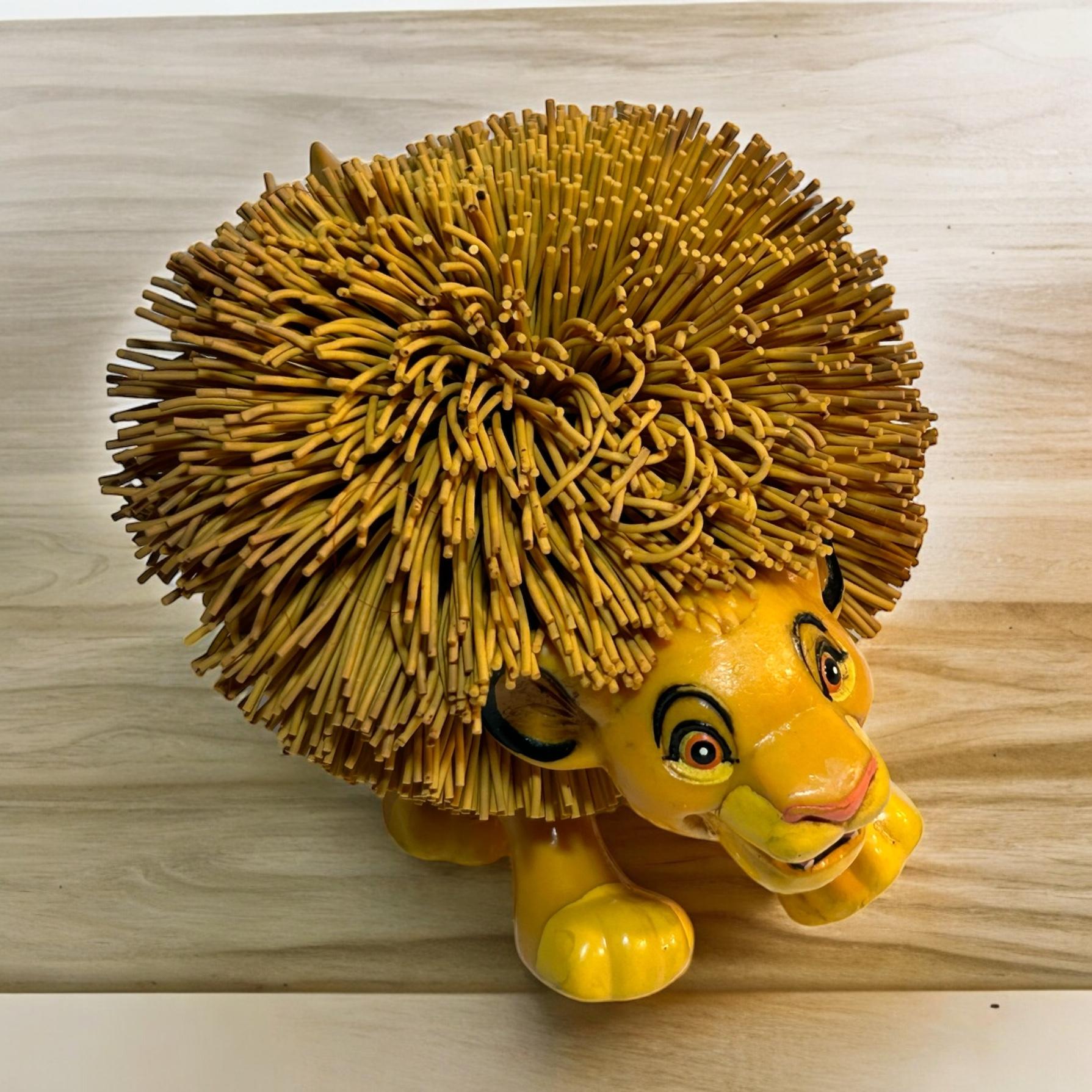 Vintage Disney The Lion King Simba Koosh Ball Cute Sensory Toy 1994