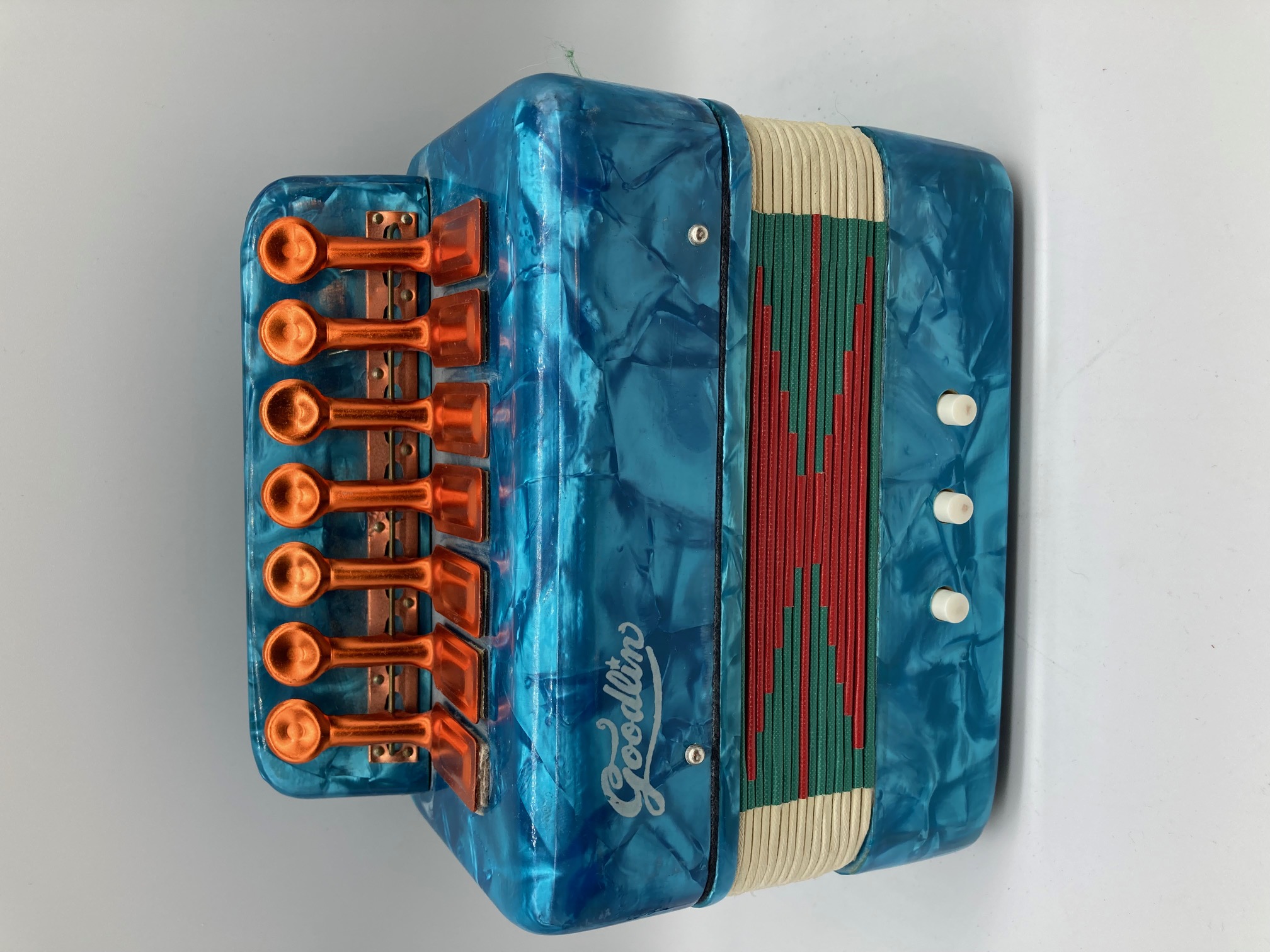 Vintage Goodlin Childs Accordion Toy GL102, Works
