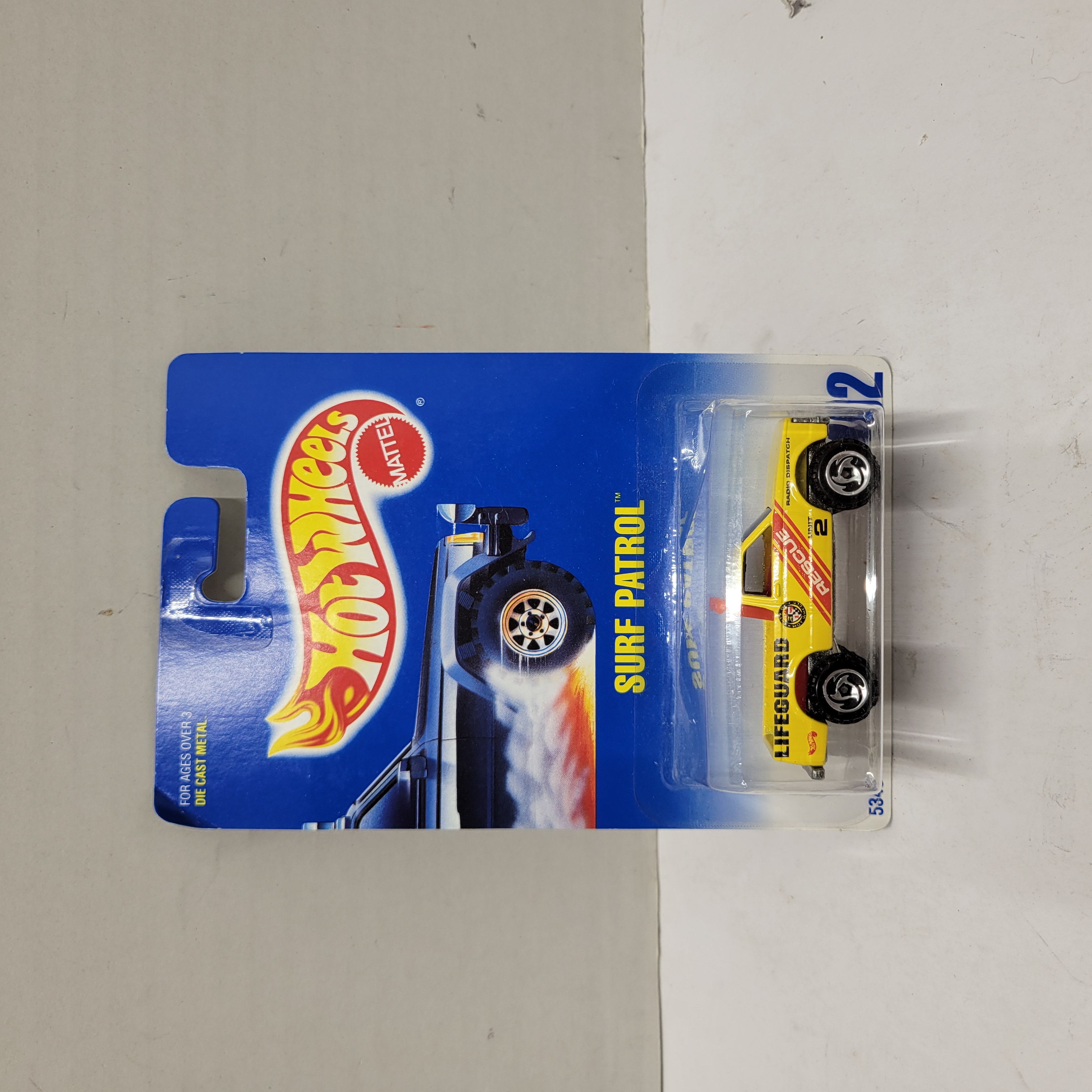 Hot Wheels 1991 Surf Patrol Yellow Lifeguard Truck #102