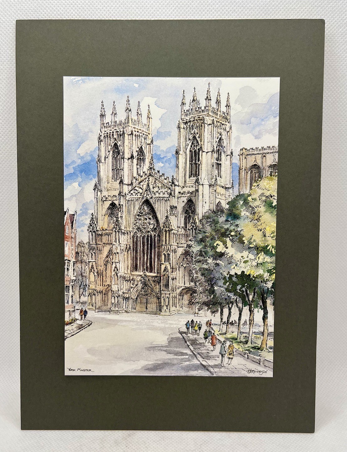 P.B. Rennison Vintage Matted Art Prints York Minster The Shambles York ...
