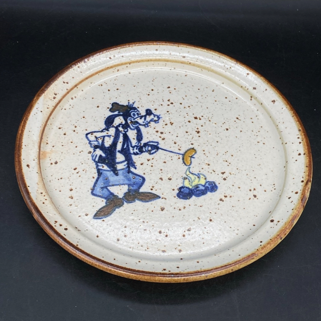 Wildfire Goofy 8” Salad Plate 1987 Salt Glaze Pottery