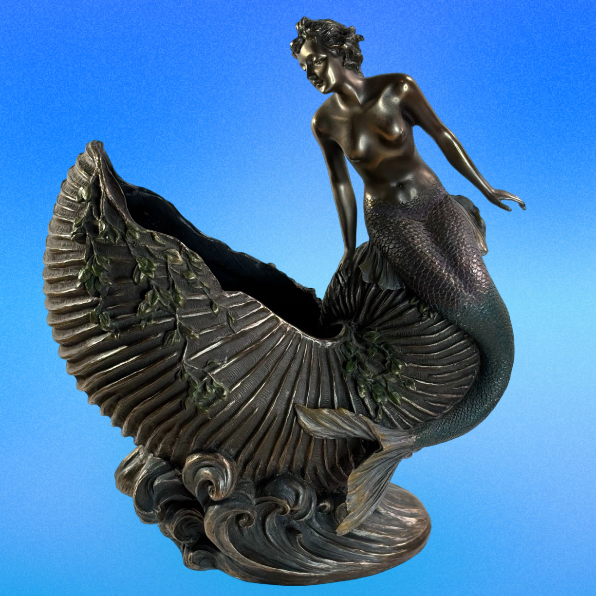 001. Summit Collection 2006 Veronese Mermaid Sculpture Planter