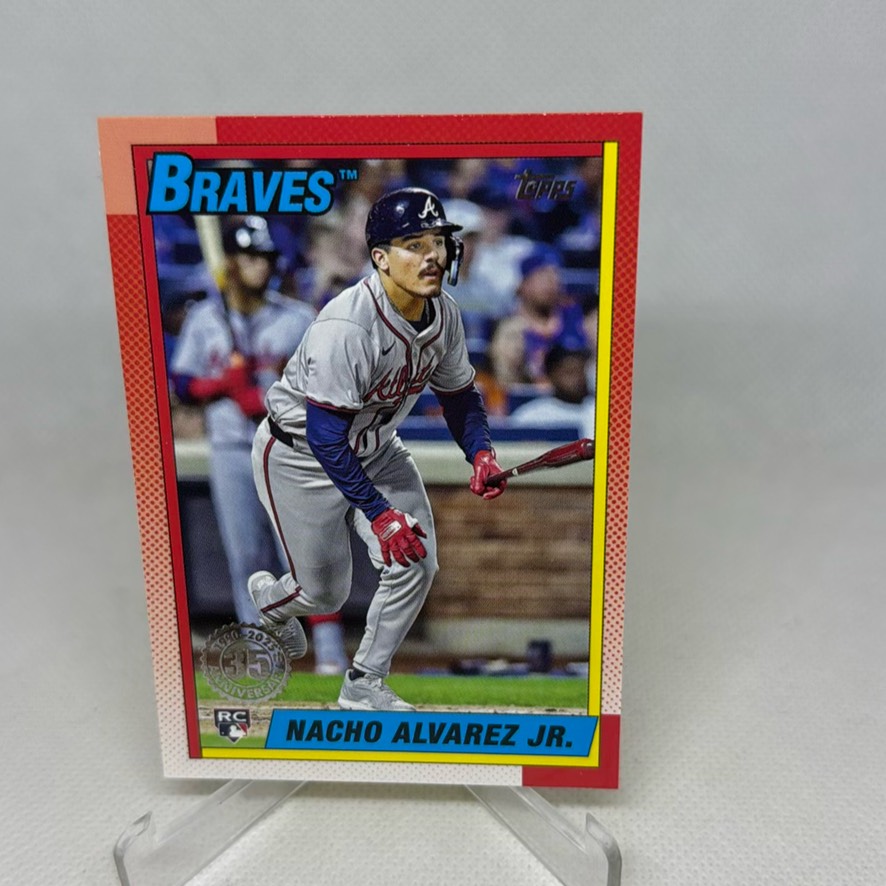 2025 Topps Series 1 Nacho Alvarez Jr RC #T90-79 1990 Topps Insert Braves