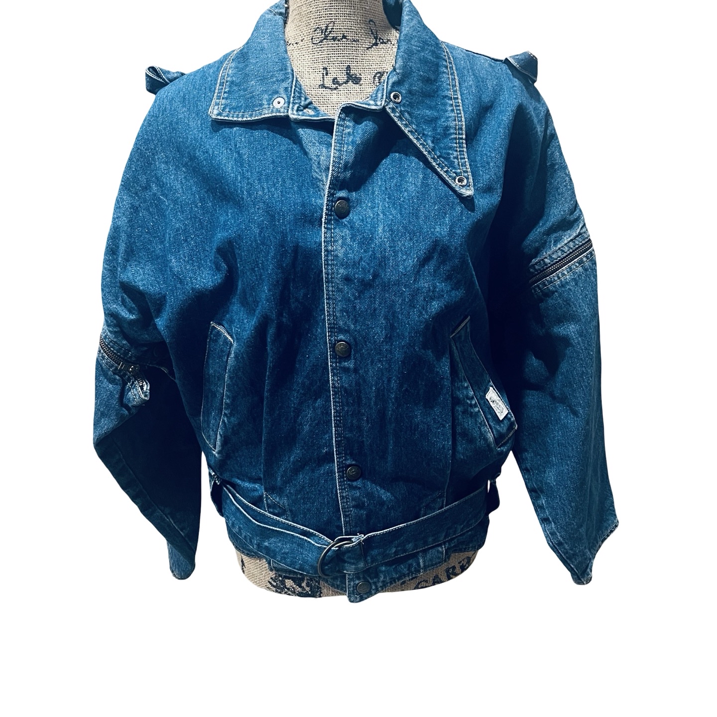 Vintage GUESS Georges Marciano Jean Jacket 1980s Marty Mcfly Size ...