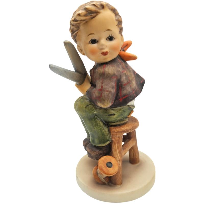 Vintage Hummel Boy with Scissors Figurine 1972
