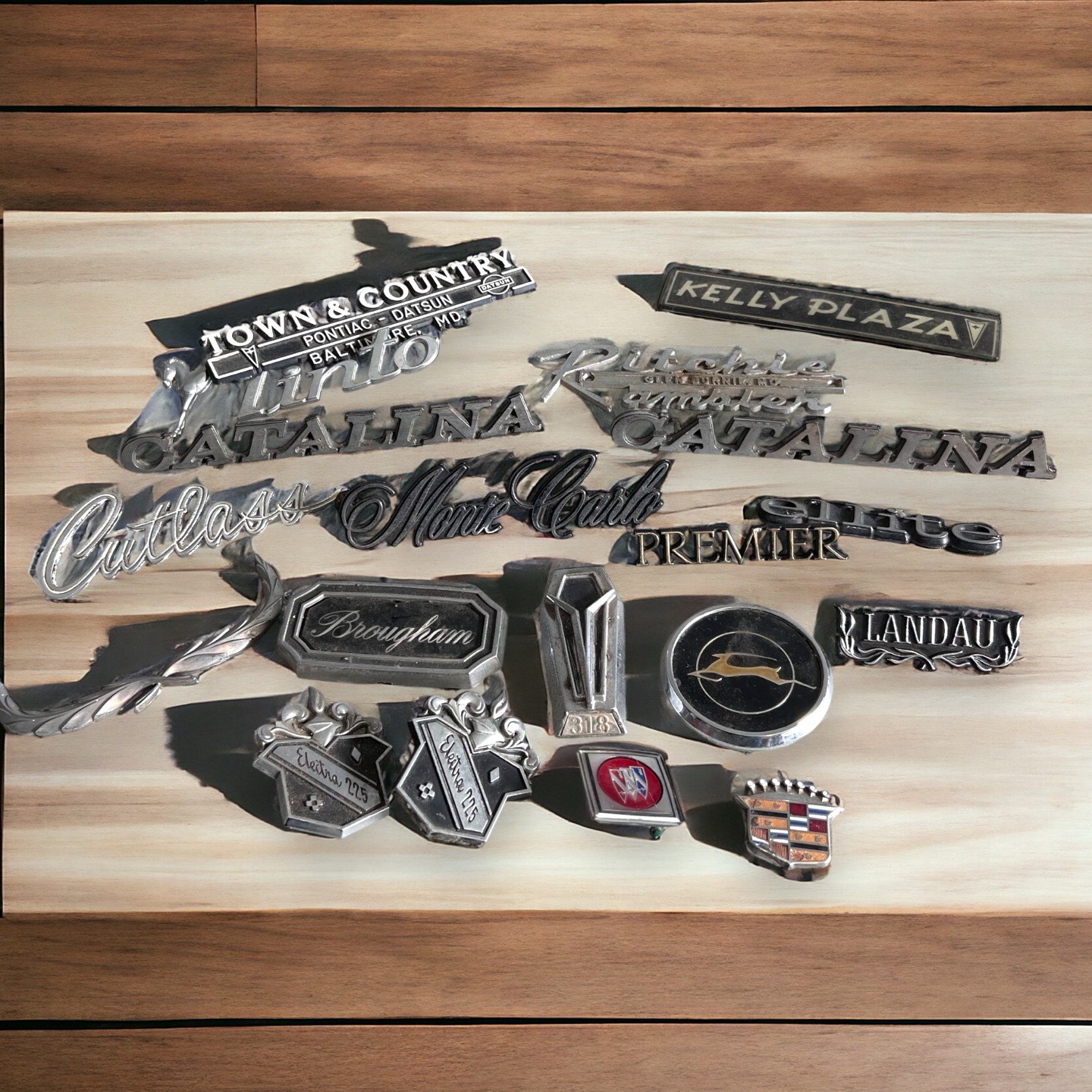 Vintage Car Emblem Lot Of 15