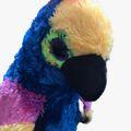Ty Beanie Boo "Wynnie" Colorful Macaw Parrot Plush 2017 Stuffed 7"