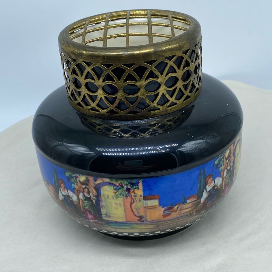 #1203 Vintage Thomas Falcon Posey Vase/Bud Vase No.2 5.25"T Metal Frog ...