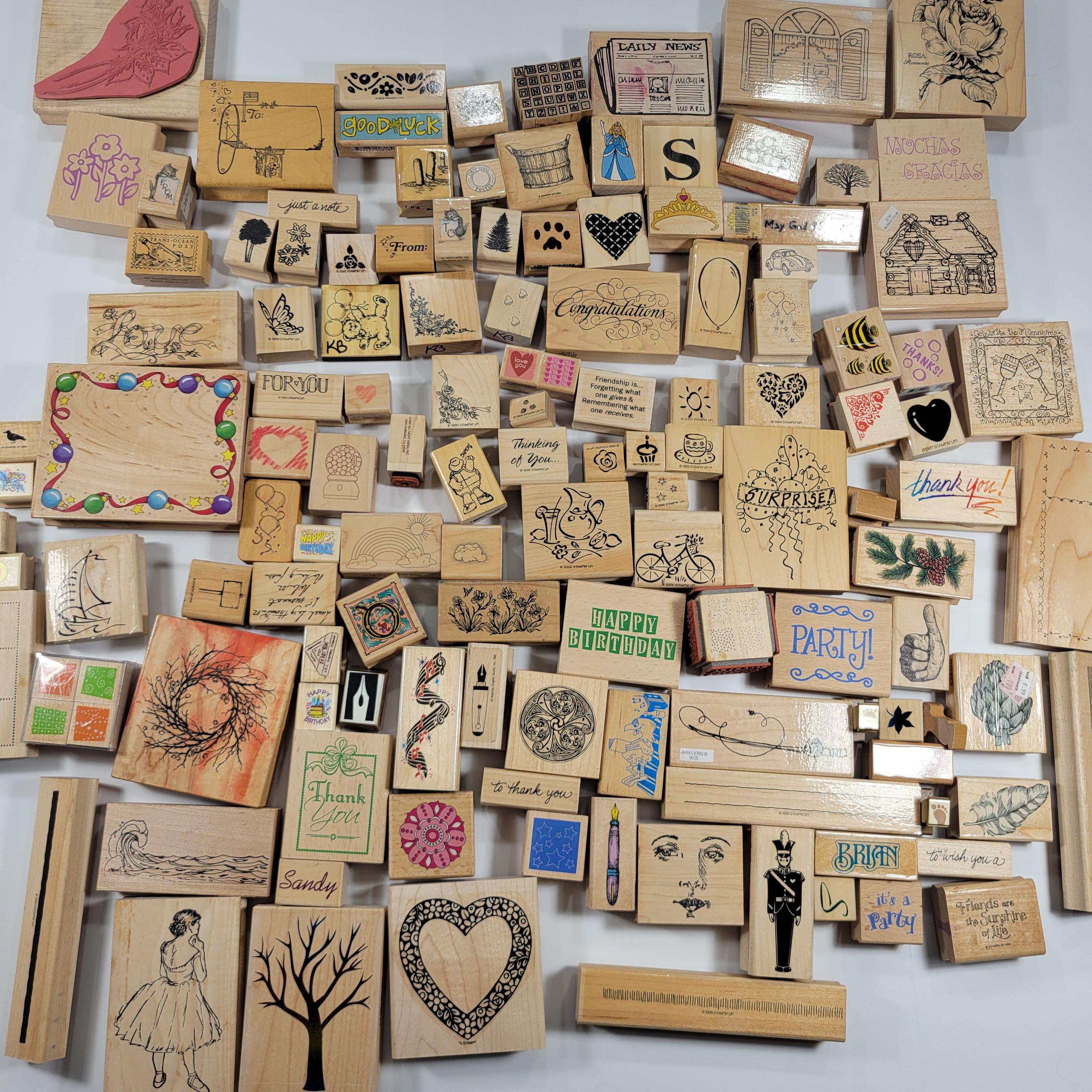 Lot 130 Rubber Stamps Assorted Designs Crafting Scrapbooking Holiday ...