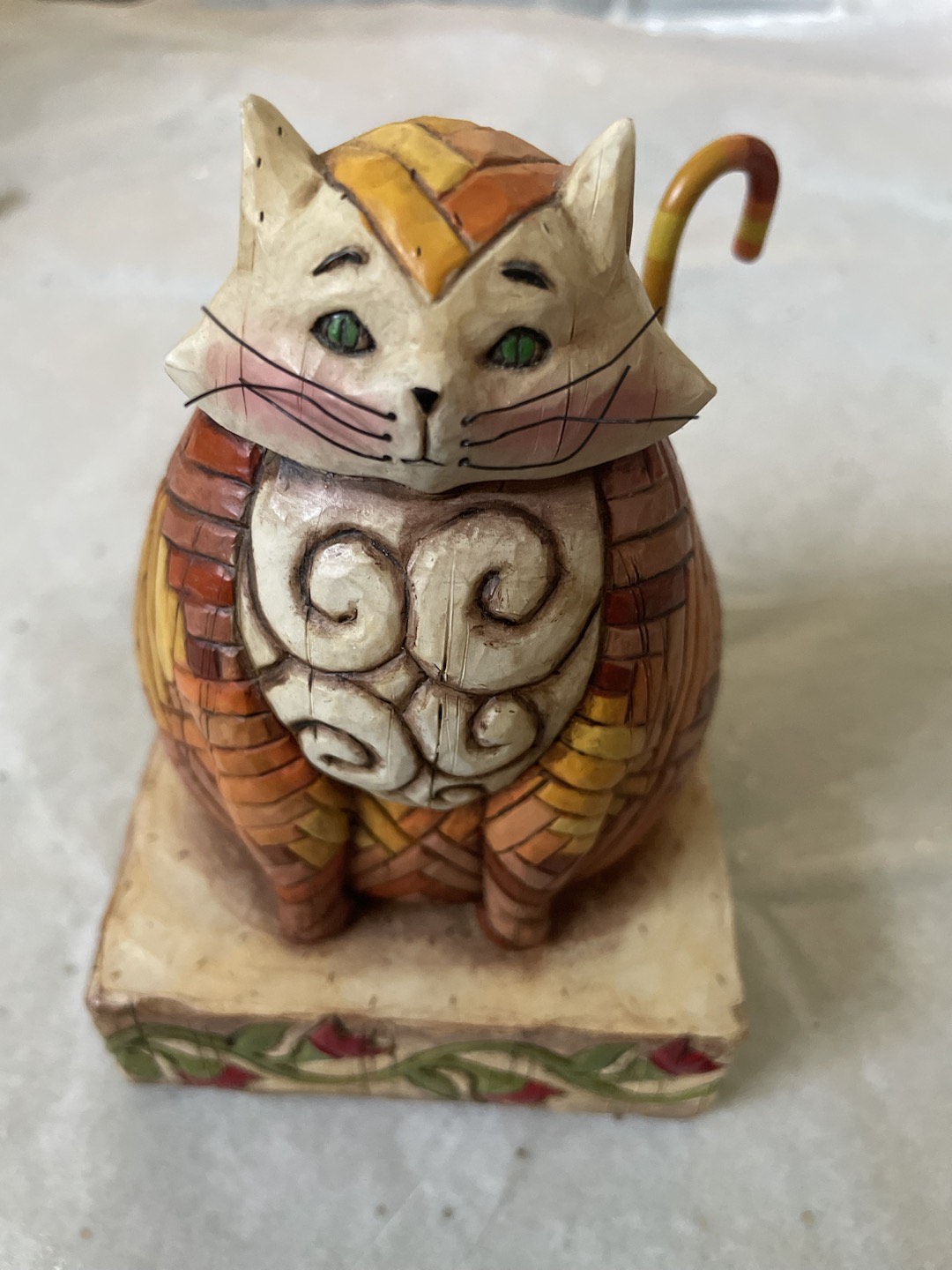 Jim Shore “Elijah” Cat Figurine. Heartwood 2003