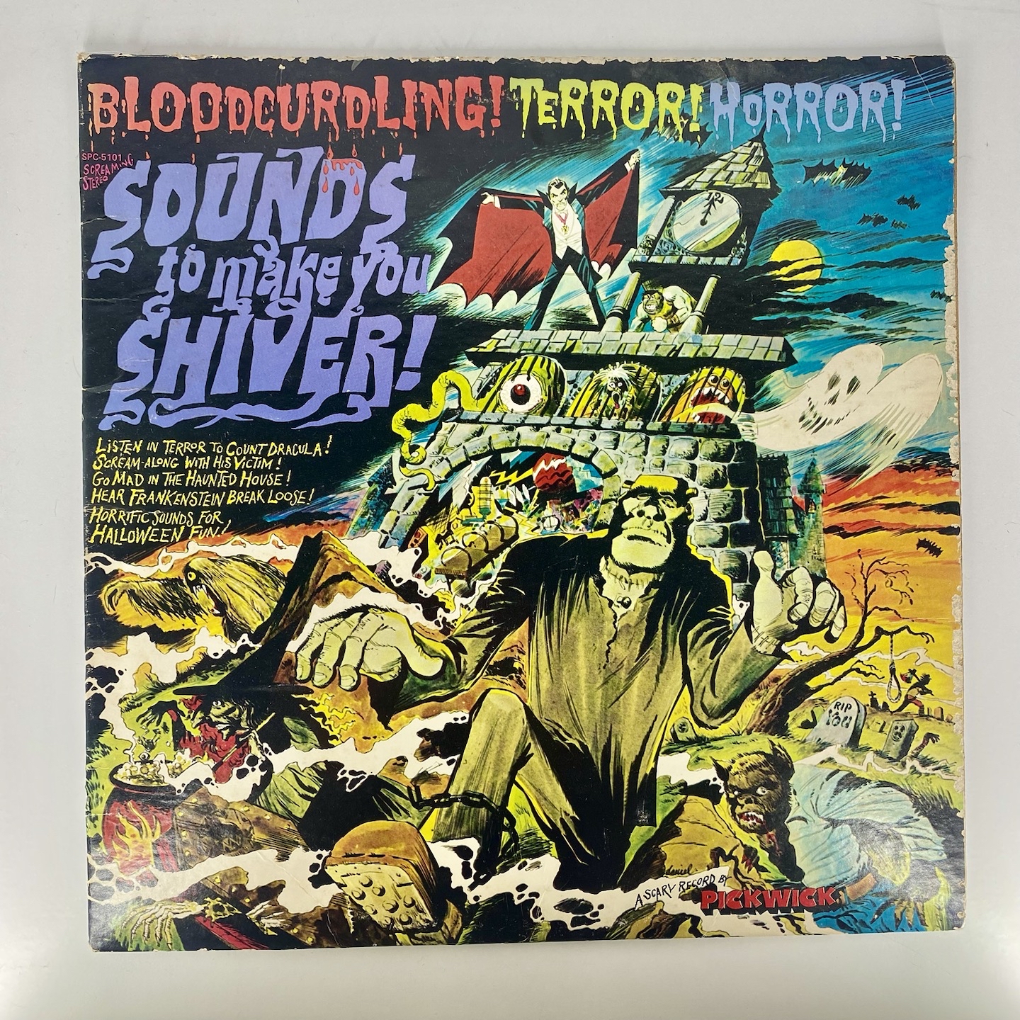 SOUNDS To Make You SHIVER! 12” Lp VTG 1974 Halloween SOUND EFFECTS ...