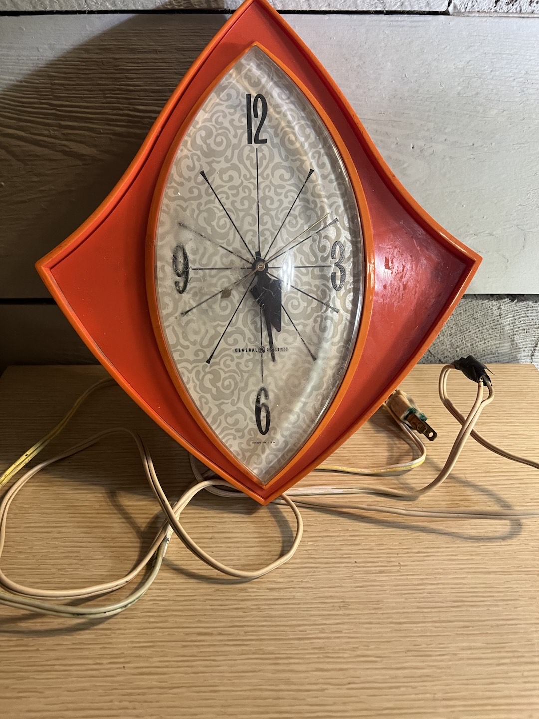 Vintage Wall Clock 1960s MCM General Electric Model 2159 + Atomic ...