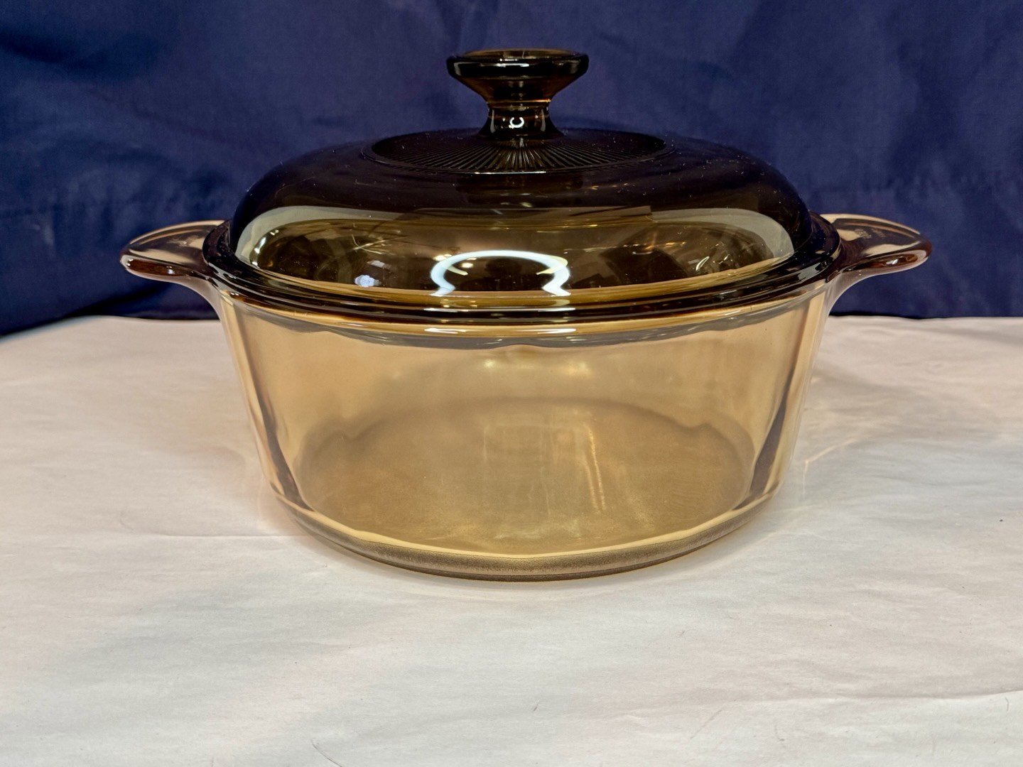Visions 2.25L Amber Glass Casserole Dish and Pyrex 2.5 Lid