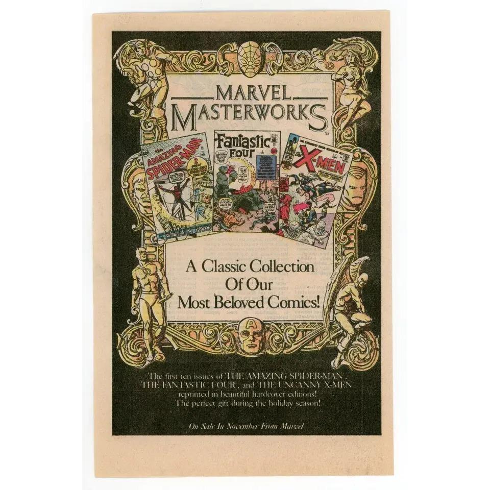 Print Ad Marvel Masterworks Hardcover Comic Advertising Spider-Man X ...
