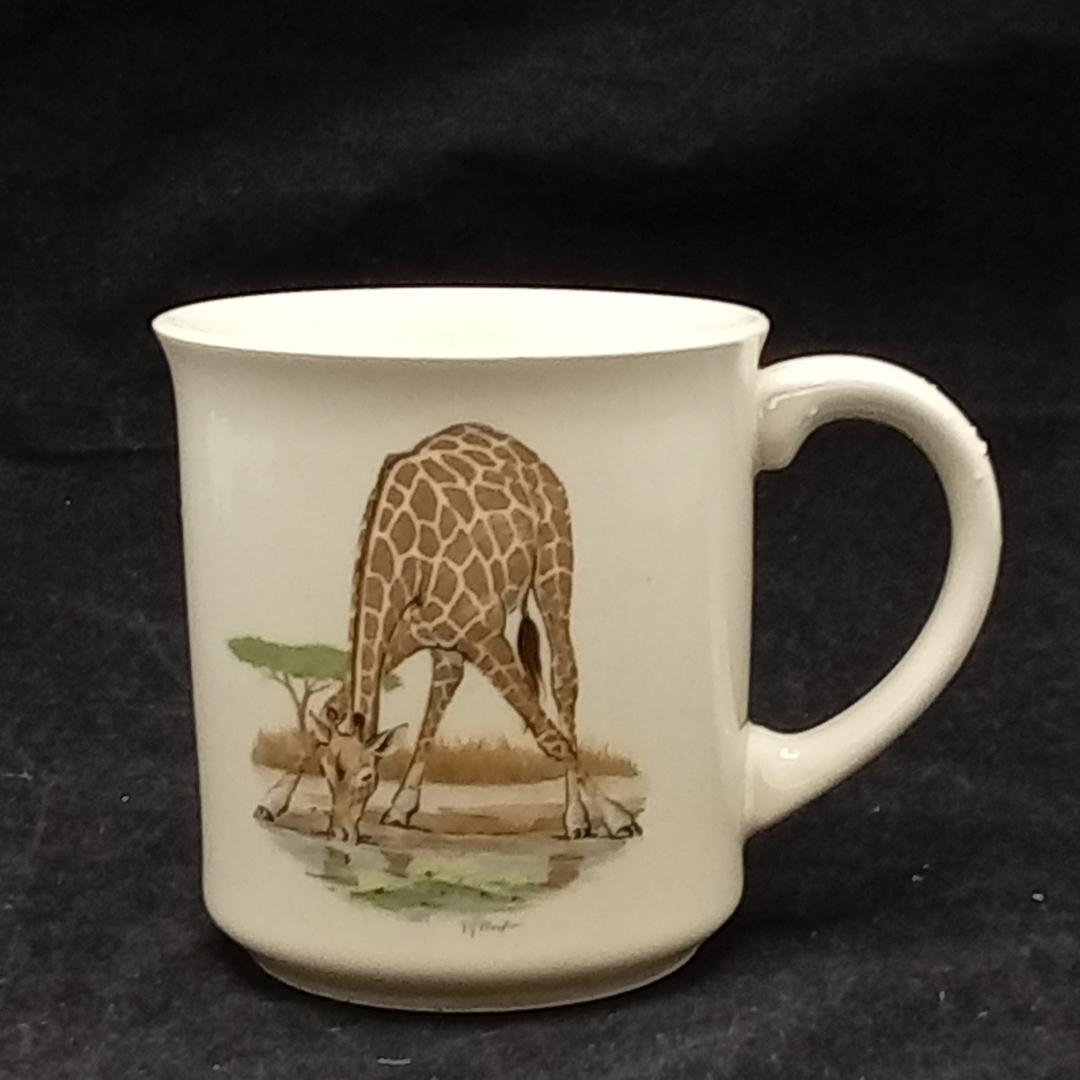 Giraffe Mug Stoneware Japan 8 oz Coffee Tea Cup Otagiri Vintage 1970s