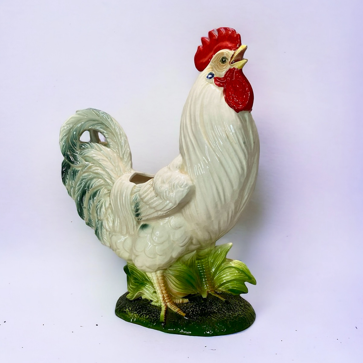 002. Napcoware Ceramic Rooster Planter