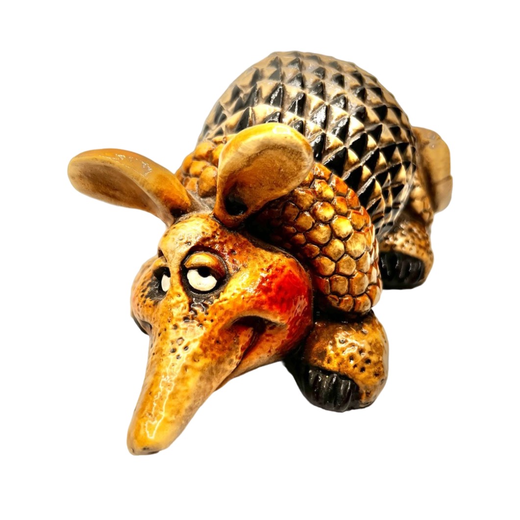 Vintage Armadillo 1989 Beasties of the Kingdom By John Raya Signed