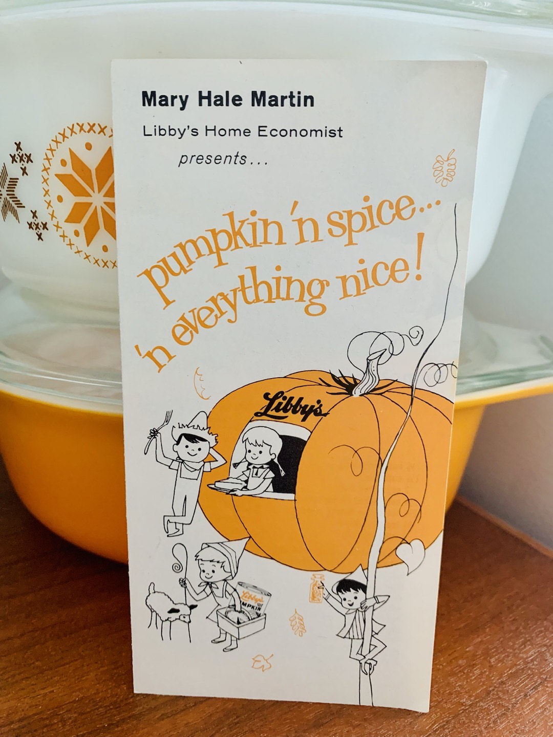 Cute Vintage Pumpkin & Elves Cooking Pamphlet