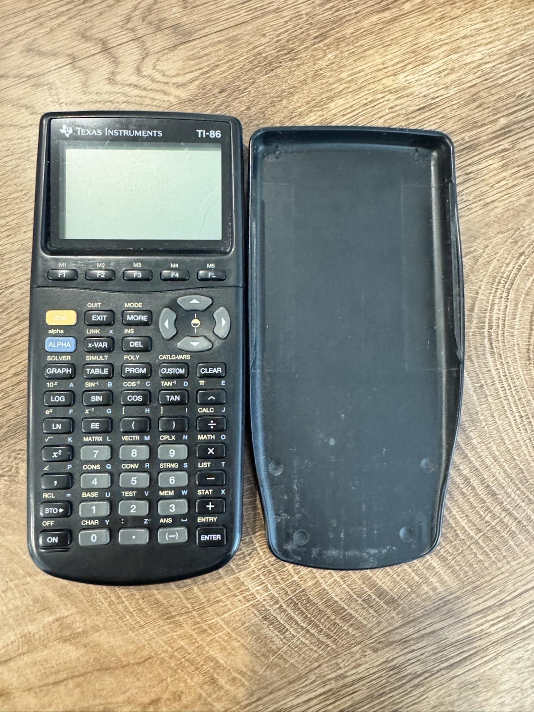 Texas Instruments Ti-86 Graphing Calculator with Cover Tested Working
