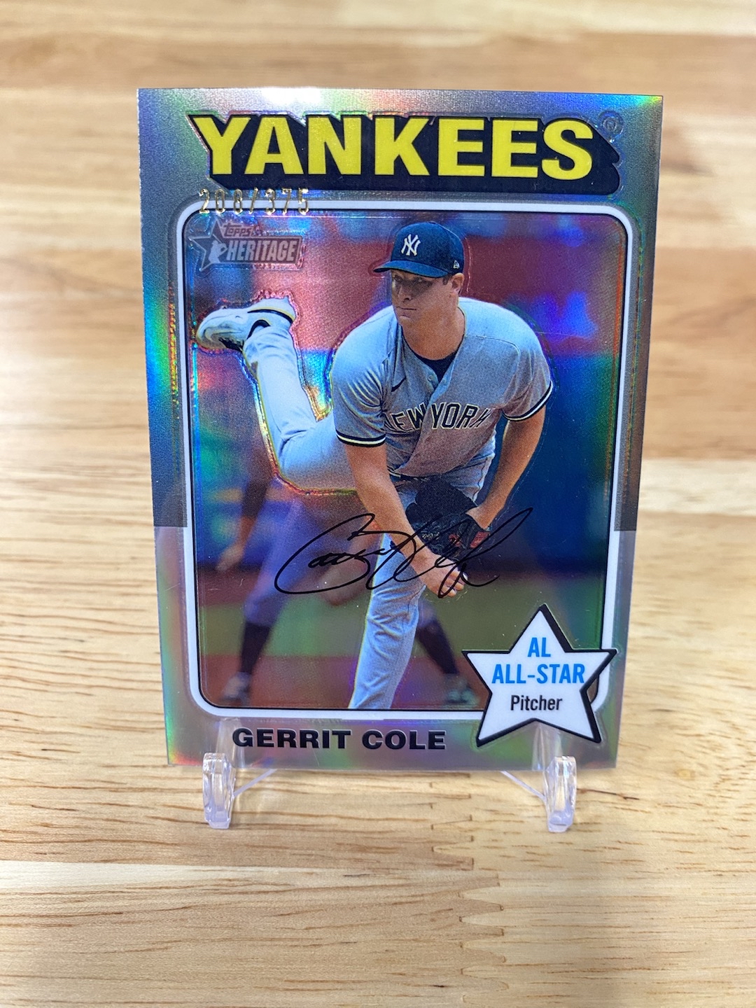 2024 Topps Heritage Gerritt Cole /375