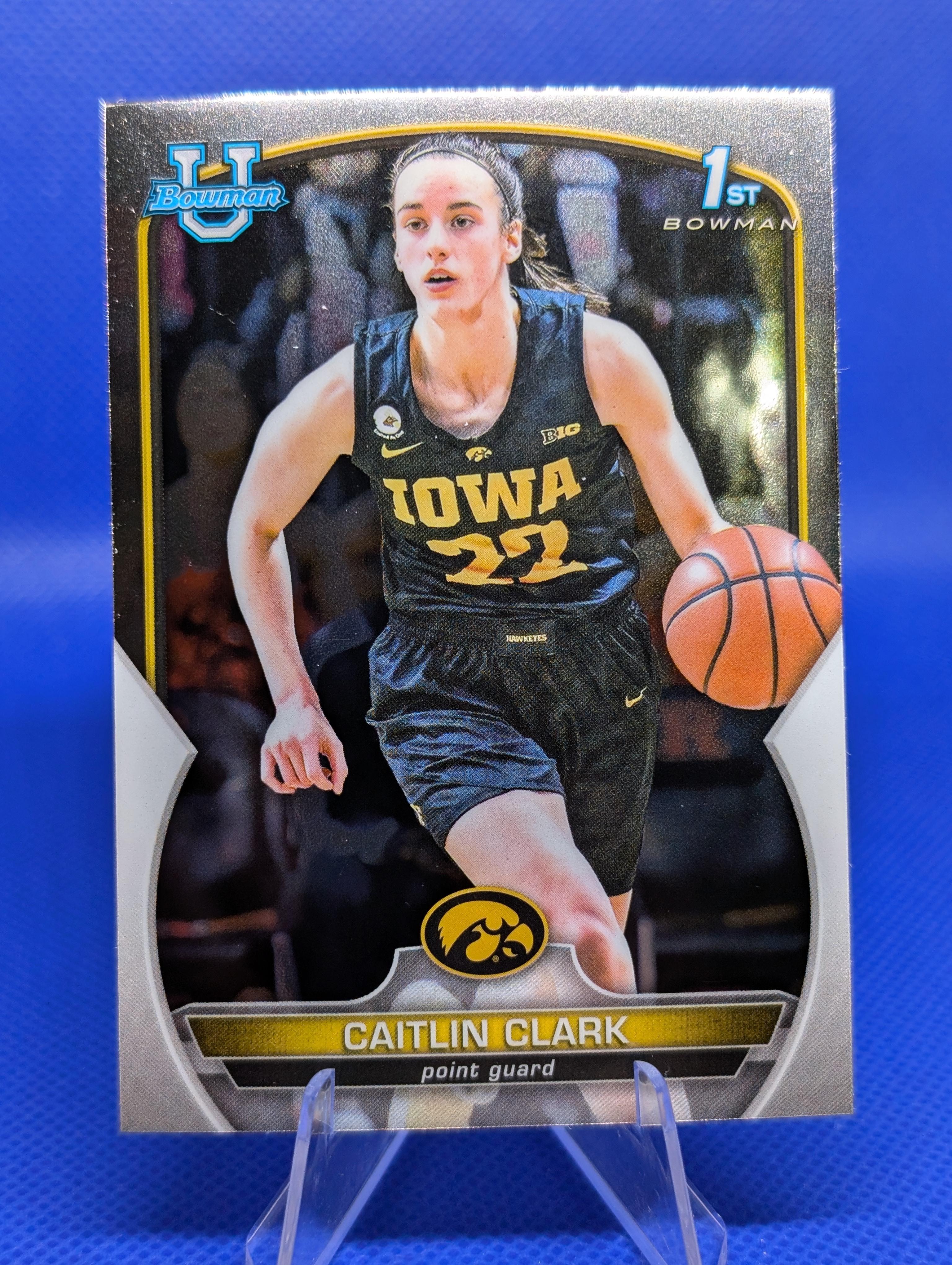 2023 Bowman University Caitlin Clark Chrome Iowa Hawkeyes
