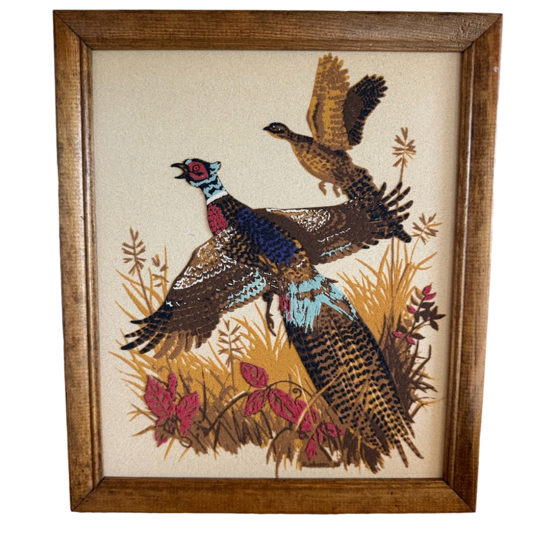 Native American Sand Art Ringed Neck Pheasant