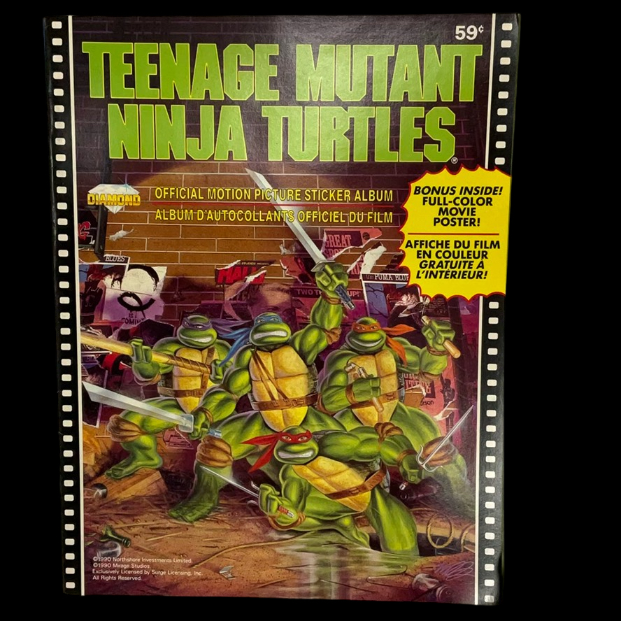 TMNT 1990 Motion Picture Sticker Album