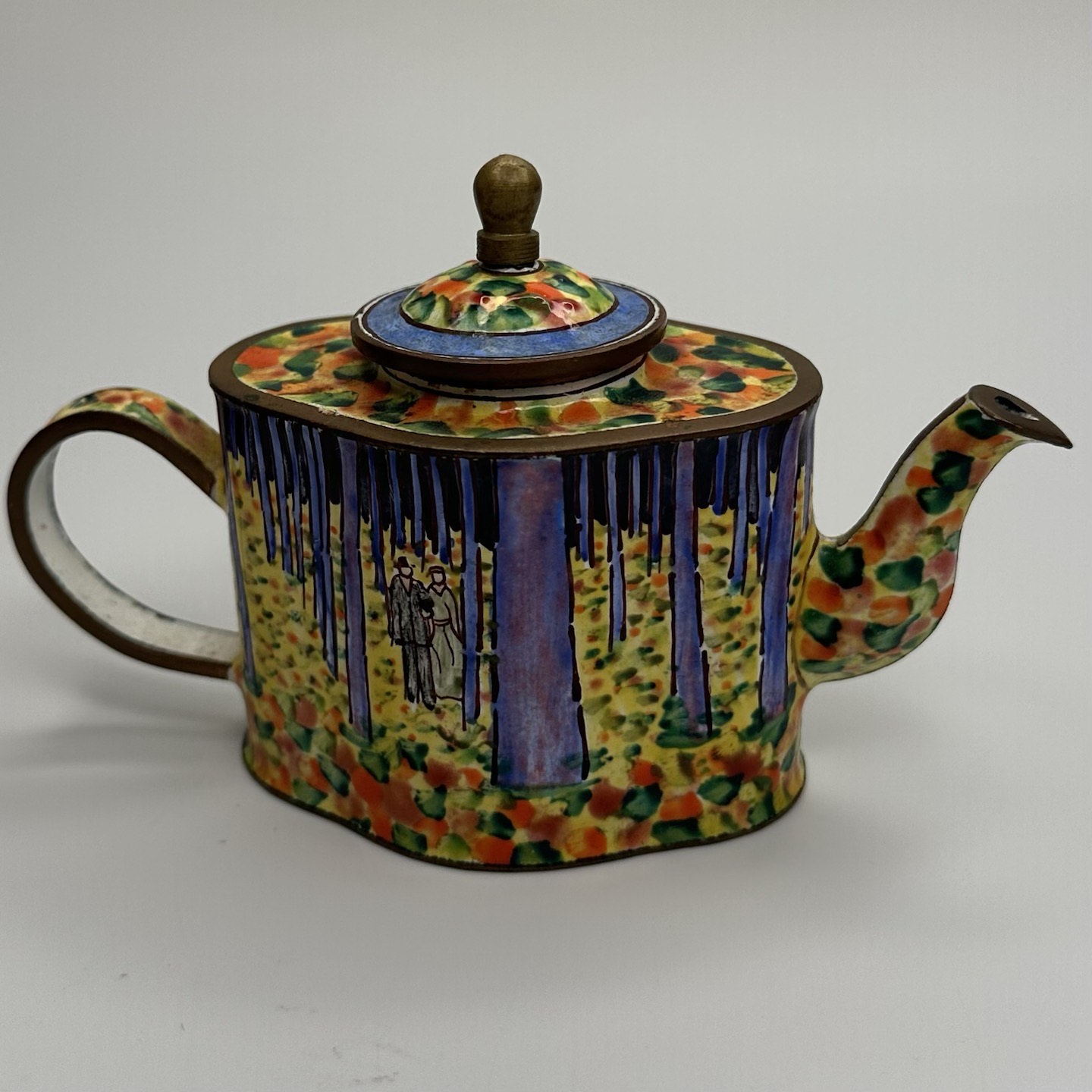 Vintage Enamel Vincent Van Gogh Mini Teapot