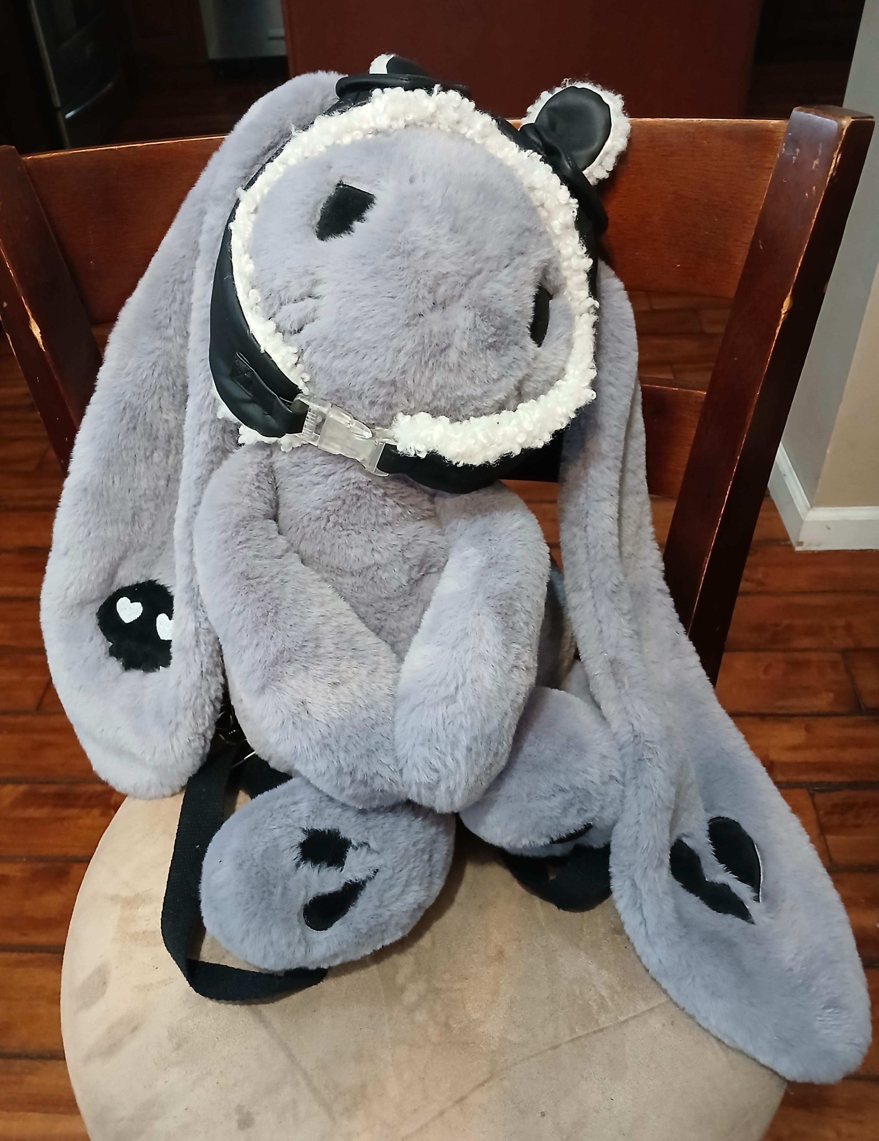 Rare Steampunk Plush Aviator Bunny Backpack