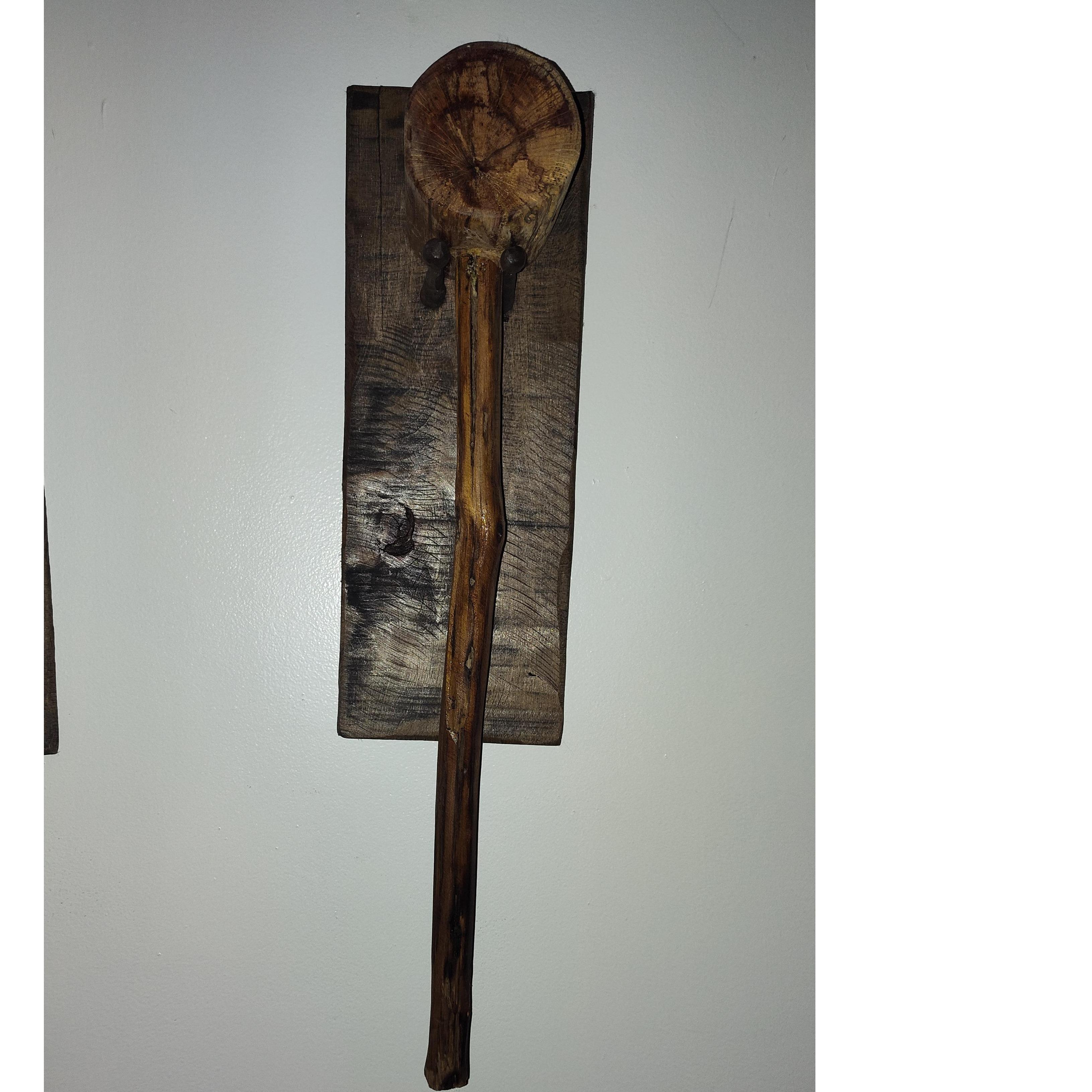 Handcrafted Rustic Wooden Mallet Wall Art on Reclaimed Wood - Oak ...