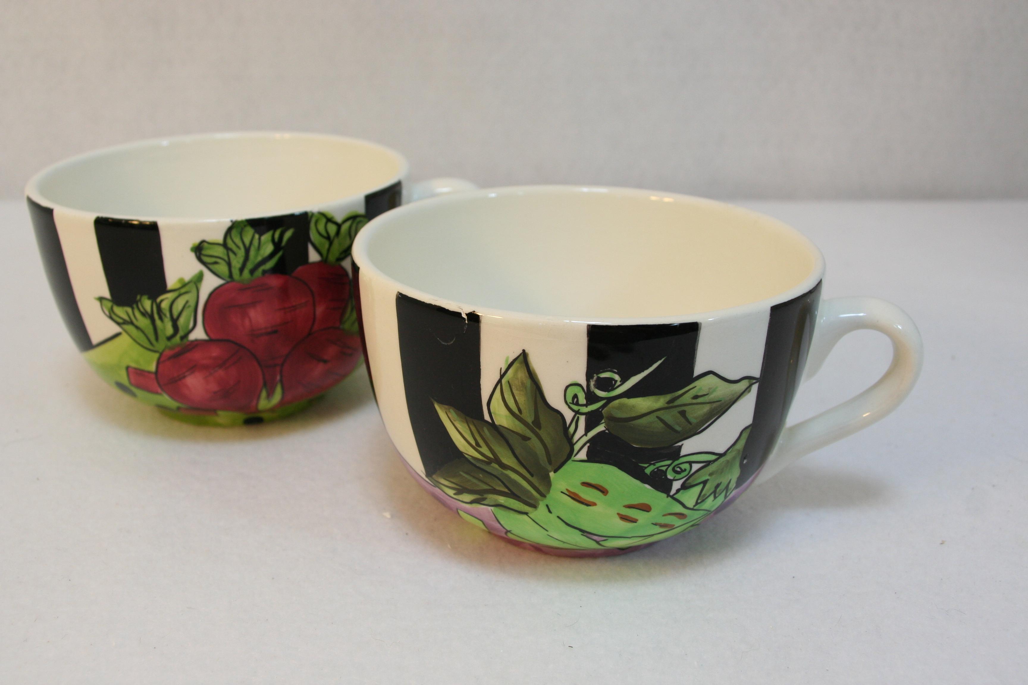Cardinal Inc Hot & Spicy Hand Painted Green Peppers Coffee Tea Cocoa ...